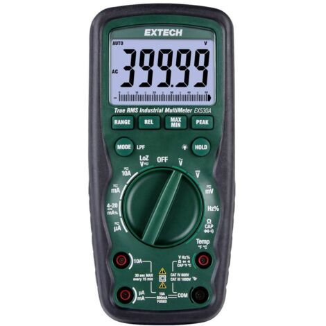 Extech Extech EX530A Multimetro portatile digitale CAT IV 600 V Display ...