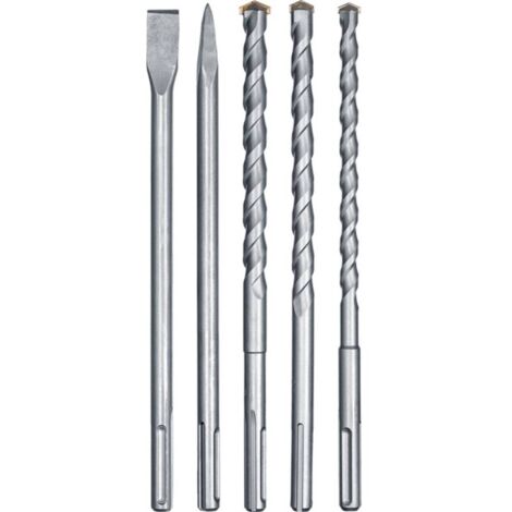 kwb 194000 Acciaio 40CR Kit scalpelli 5 parti 18 mm, 20 mm, 25 mm ...