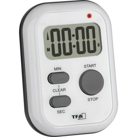 TFA Dostmann Timer Bianco digitale