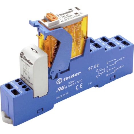 Finder 4C.52.8.230.0062 Relè di accoppiamento 230 V/AC 8 A 2 scambi 1 pz.