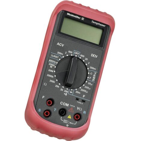 Weidmüller TEMPHASER Multimetro portatile digitale CAT III 600 V ...