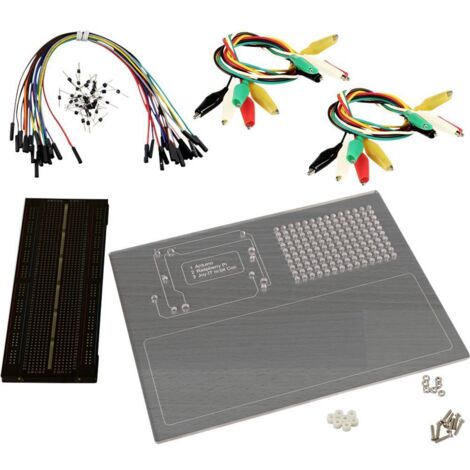 Joy-it Breadboard Set Breadboard (L x L x A) 210 x 225 x 70 mm 1 pz.