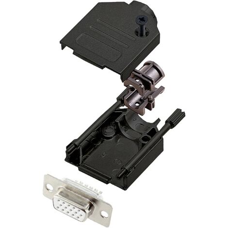 encitech DTZK09-BK-HDS15-W-K 6355-8102-11 KIT connettori femmina SUB-D 180 ° Numero Poli (num ...