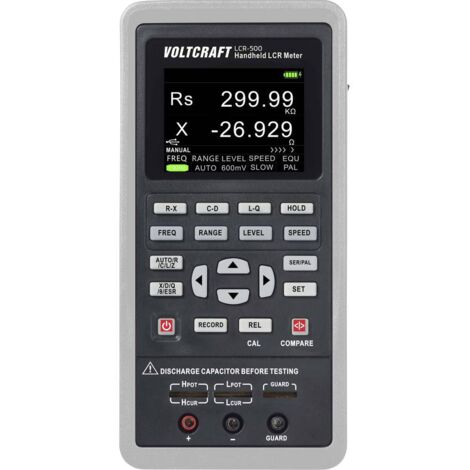 VOLTCRAFT LCR-500 Ponte di misurazione LCR digitale Data logger CAT I ...