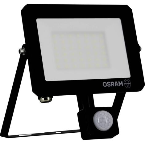 OSRAM HOMELIGHTING FLOODLIGHT LUX SENSOR 30W 830 BLACK 4099854489686 ...