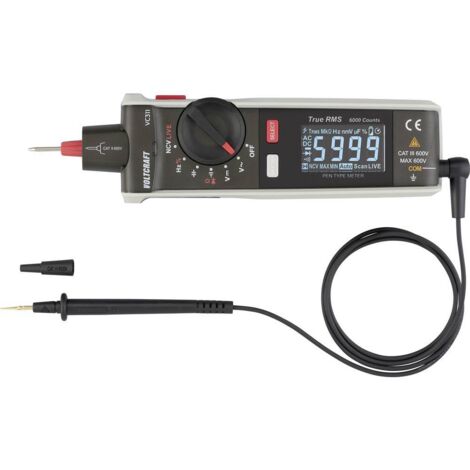 VOLTCRAFT VC311 Multimetro portatile digitale CAT III 600 V Display ...