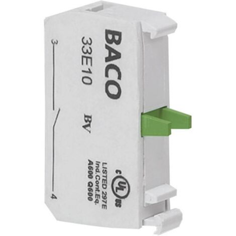BACO 33E01 Elemento di contatto 1 NC Momentaneo 600 V 1 pz.