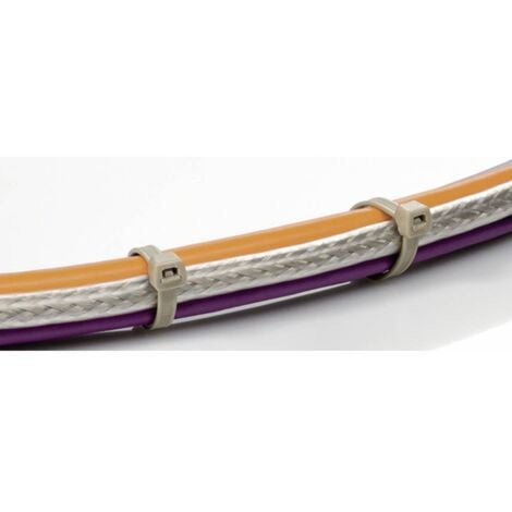 HellermannTyton 118-00032 PT2A-PEEK-BGE Fascetta per cavi 145 mm 3.40 mm Beige stabile al calore ...