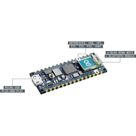 Arduino ABX00053 Scheda NANO RP2040 CONNECT I/O-Pins Nano