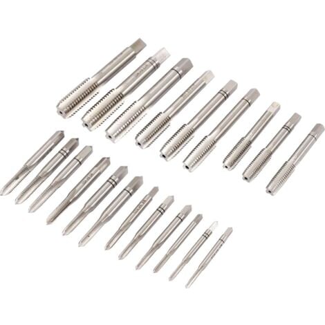 TOOLCRAFT TO-6800787 KIT maschi e filiere 21 parti M3, M4, M5, M6, M8, M10, M12 DIN 352 HSS 1 pz.