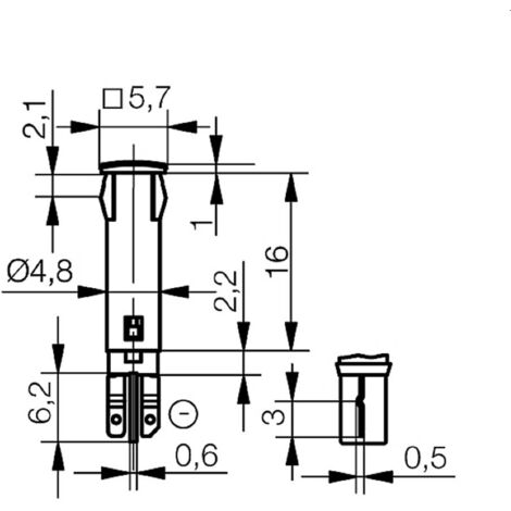 Signal Construct SKHD05201 Luce di segnalazione a LED Verde 7 V/DC Tray