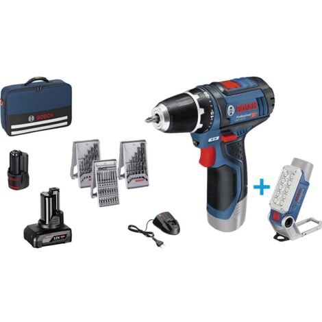 Bosch Professional GSR 12V-15 + GLI DeciLED Trapano avvitatore a ...