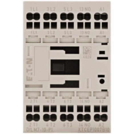 Eaton DILM7-10(230V50HZ,240V60HZ)-PI Contattore di potenza 3 NA 3 kW 7 ...