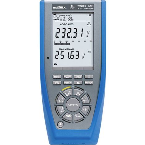 Metrix MTX 3291 Multimetro portatile digitale CAT III 1000 V, CAT IV ...