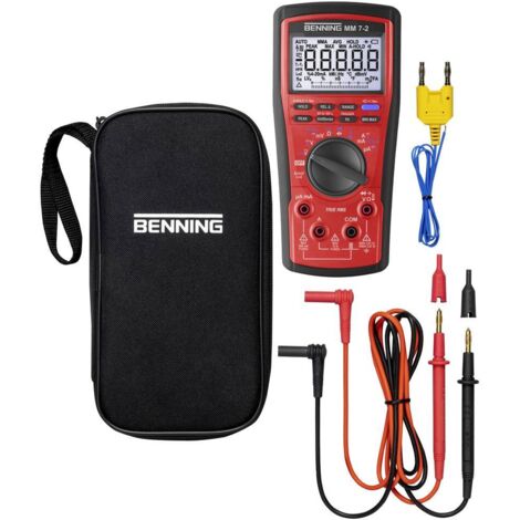 Benning MM 7-2 Multimetro portatile digitale CAT III 1000 V, CAT IV 600 ...