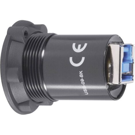 TRU COMPONENTS USB-09-BK Presa USB Presa Presa USB tipo A su presa USB ...