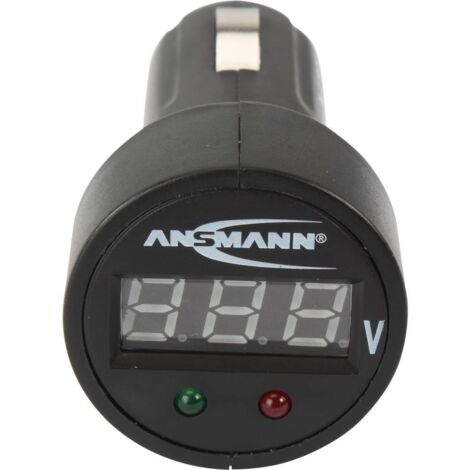 Ansmann PowerCheck12/24V-bl Voltmetro per auto 24 V, 12 V
