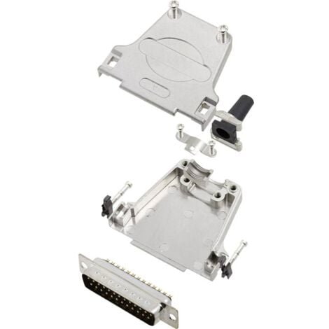 encitech DTZF25-DBP-K 6355-0044-03 KIT connettori maschio SUB-D 180 ° Numero Poli (num): 25 ...