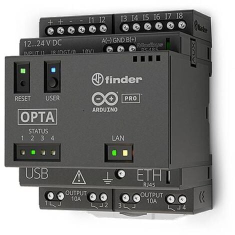 Arduino Opta Lite AFX00003 Modulo di comunicazione PLC 12 V/DC, 24 V/DC