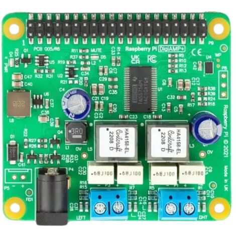 Raspberry Pi® IQaudio DigiAMP+ Scheda audio per Raspberry Pi®