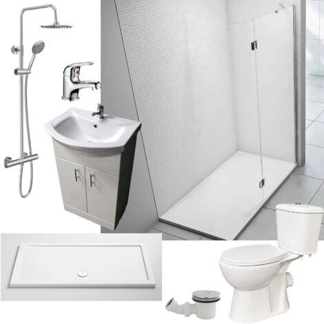 Walk In Shower Suite Merlyn Bath Replacement Complete Inc Valve Toilet ...