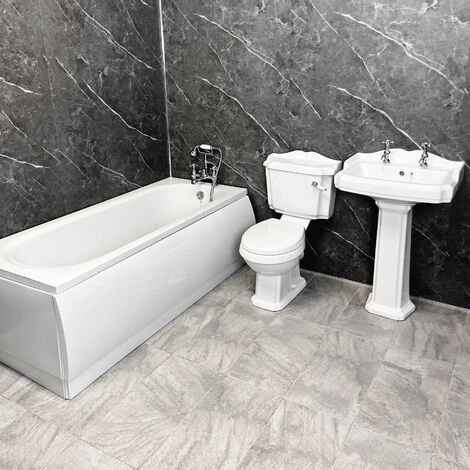 Complete Bathroom Suite With Traditional Legend Basin & Toilet Inc Tap ...