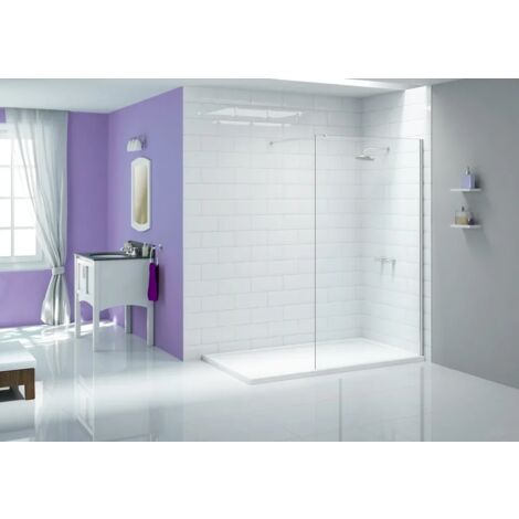 Merlyn Ionic 1100mm Walk In Wetroom 8mm Thick Clear Glass Frameless ...