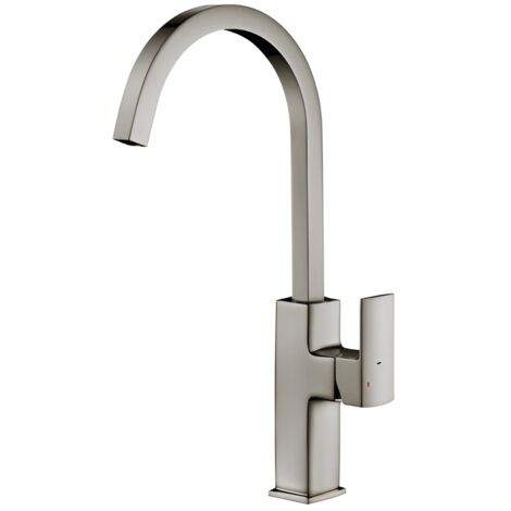 Francis Pegler Marata Square Spout Kitchen Mixer Tap One Handle Brushed ...