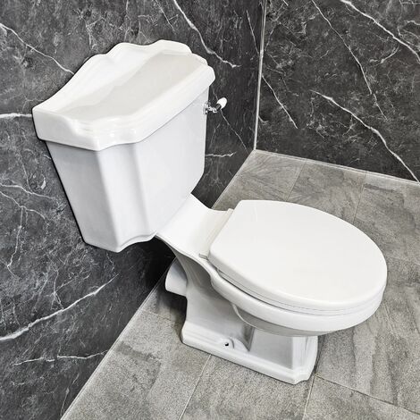 Legend Traditional Victorian Style Close Coupled Toilet With Soft Close ...