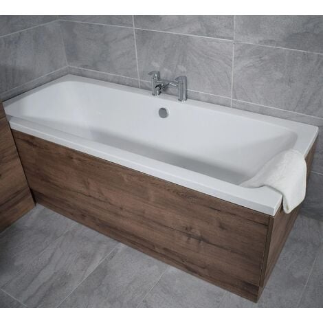 Heavy Duty MDF Bath Panels with a Walnut Oak Finish, End panel