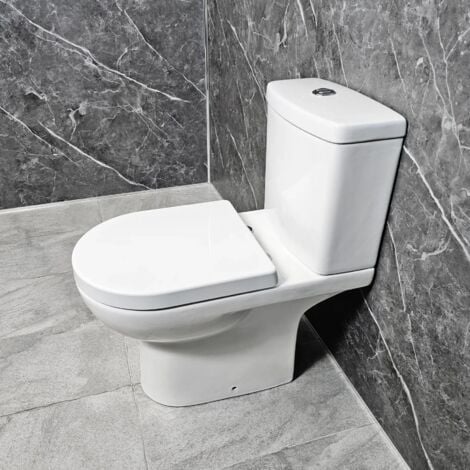 D Shape Modern Toilet Short Projection Close Coupled with Soft Close ...