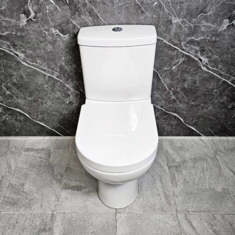 D Shape Modern Toilet Short Projection Close Coupled with Soft Close ...