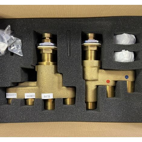 Ex Bathstore Thermostatic Deck Mounted Triple Function Bath & Shower Valve