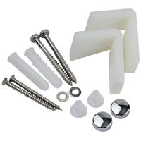 Toilet Fixing Kit L Shape Brackets Back to Wall