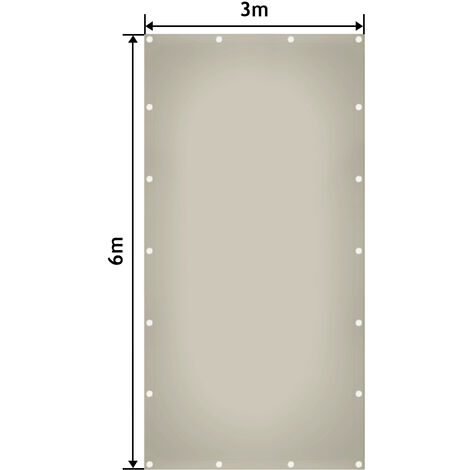 Jago® Abdeckplane - 650 g/m², 3x6 m, Wasserdicht & Reißfest ...