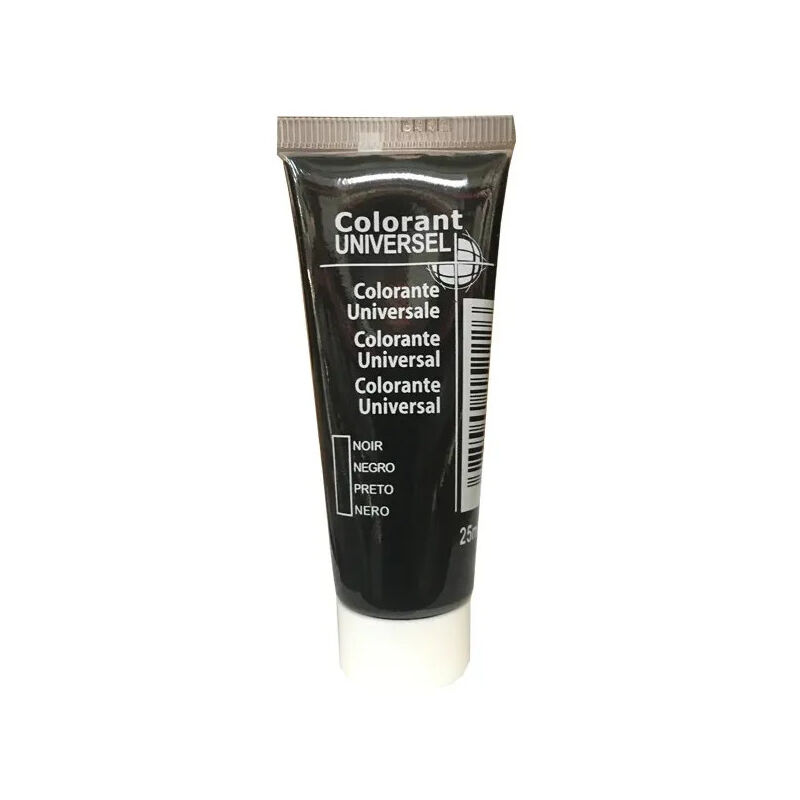 Colorant universel, tube de 25ml, noir.