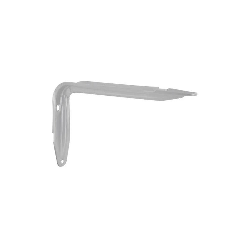 Console équerre emboutie acier époxy blanc, H.150 /L.230mm, la paire.