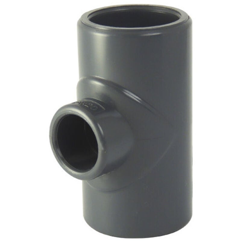 Té 90° réduit PVC pression femelle diamètre 63, 25, 63