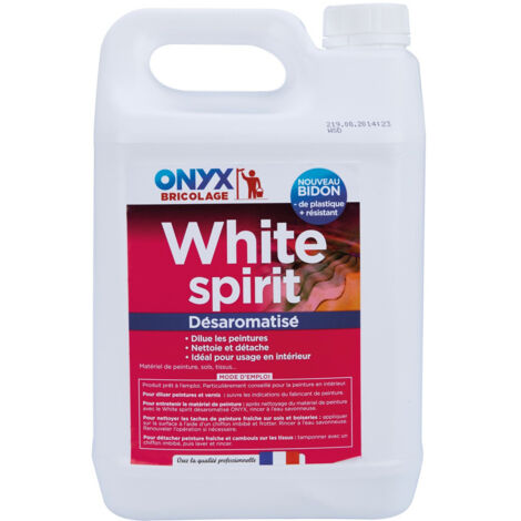 White spirit désaromatisé ONYX dissolvant nettoyant peinture, 5L