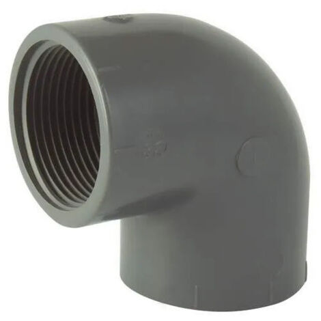 Coude 90° PVC pression taraudé femelle/femelle 50x60 (2").