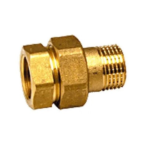 Raccord union droit Mâle/Femelle conique 15x21