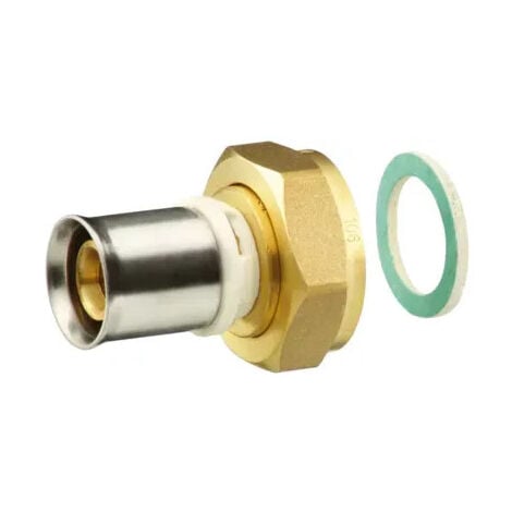 Raccord laiton multicouche écrou tournant femelle 15x21/20mm.