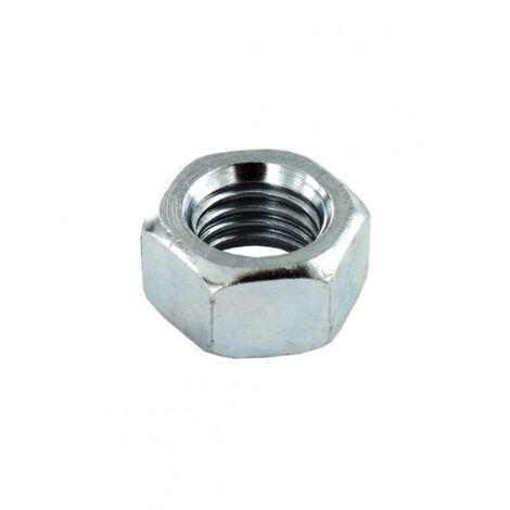 Ecrou hexagonale en acier zingué diamètre 18mm, 2 pièces.