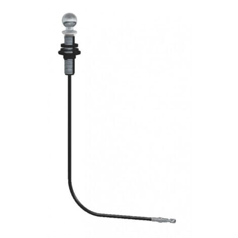 Tirette en laiton chromé sphérique avec câble 560 mm pour bonde d'évier ...