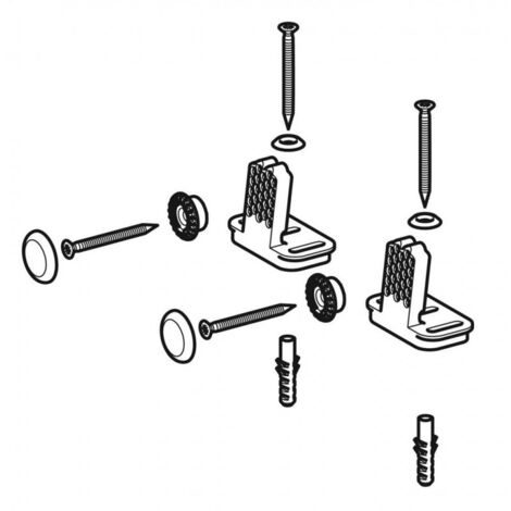 Geberit – Kit de fixation pour WC et bidet au sol – Fixation solide et ...