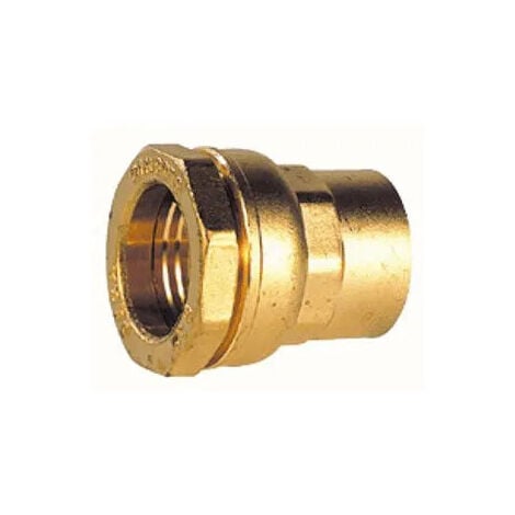 Raccord droit DECA pour PE en 27, femelle 20X27 (3/4")