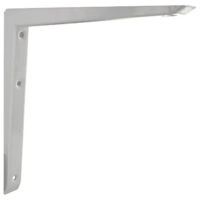 Console équerre carrée en acier et époxy blanc, 300x300mm. CIME