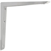 Console équerre carrée en acier et époxy blanc, 350x350mm. CIME