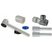 Kit douchette, flexible et brise jet 6 litres/minute avec support ...