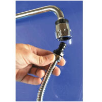 Kit douchette, flexible et brise jet 6 litres/minute avec support ECOPERL